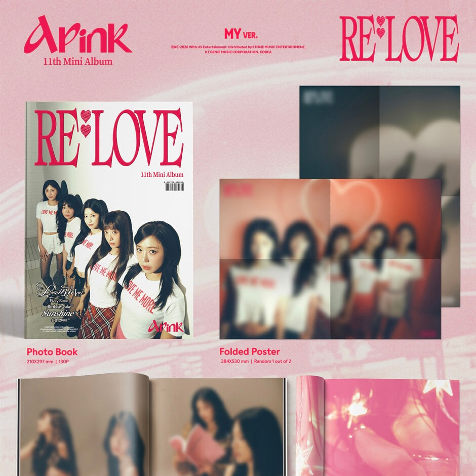 (PRE-ORDER) APINK - 11TH MINI ALBUM [RE : LOVE] (2 VERSIONS) RANDOM