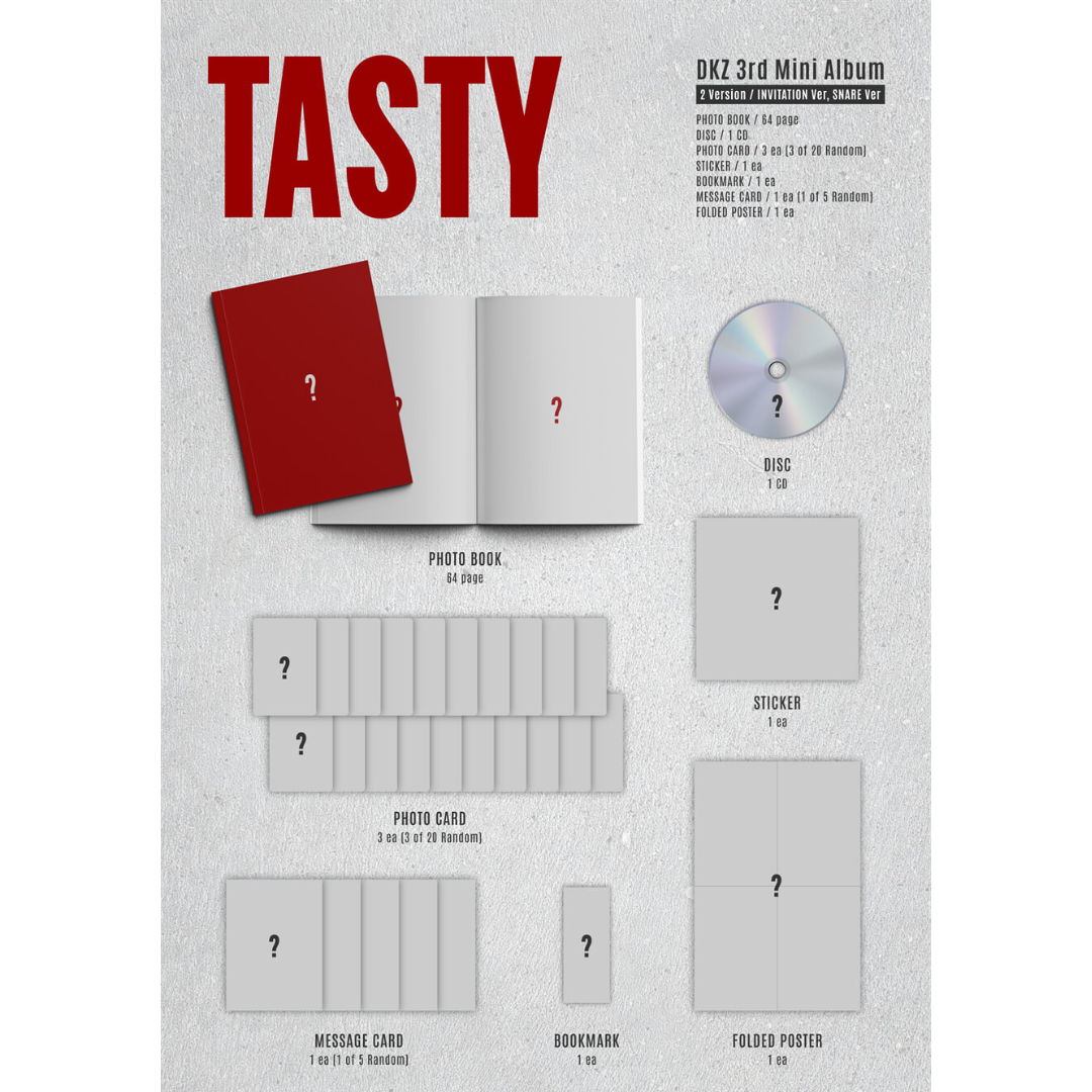 (PRE-ORDER) DKZ - 3RD MINI ALBUM [TASTY] (2 VERSIONS) RANDOM