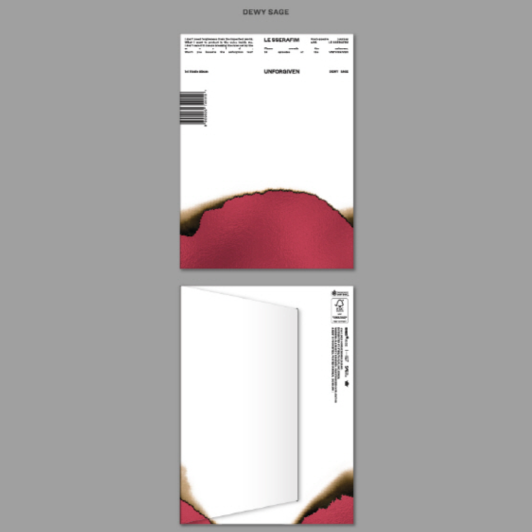 LE SSERAFIM - 1ST STUDIO ALBUM 'UNFORGIVEN' (3 VERSIONS)