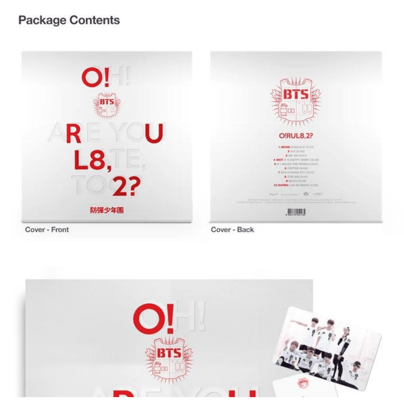BTS - O!RUL8,2? (MINI ALBUM)
