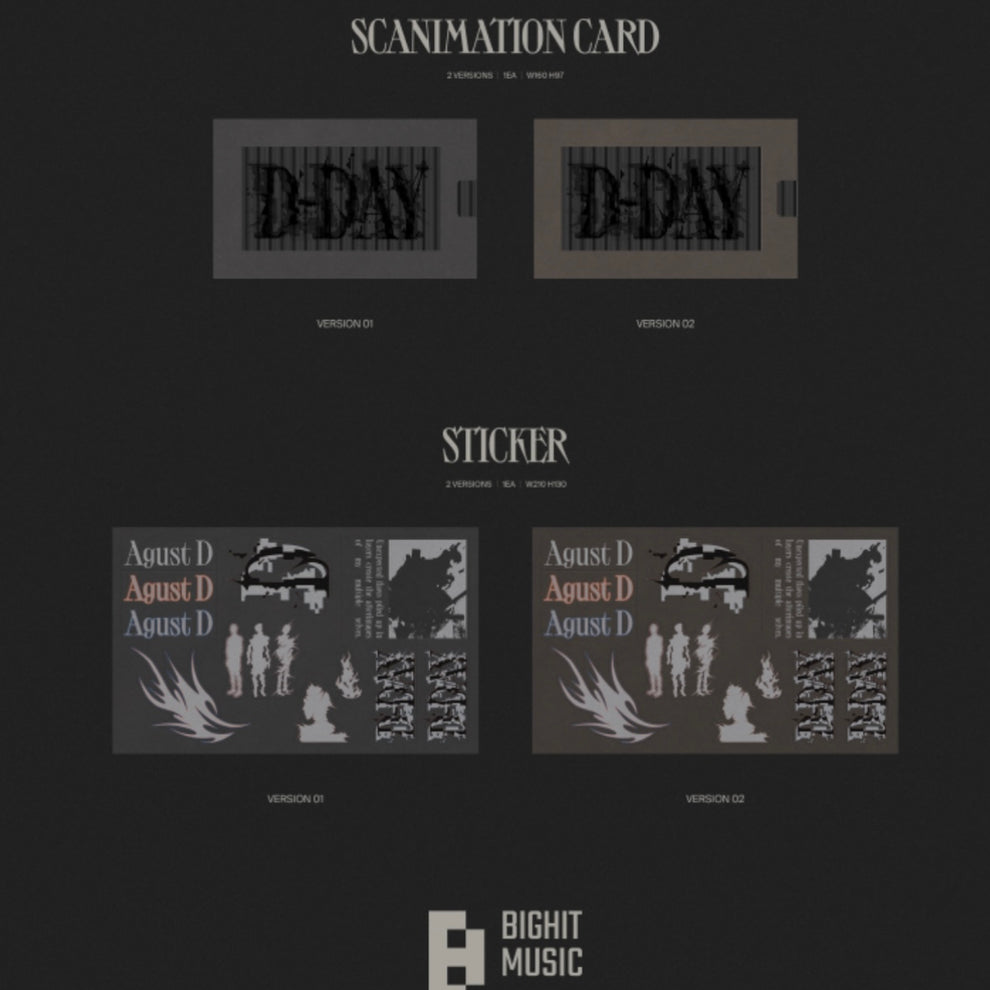 AGUST D - D-DAY (2 VERSIONS)